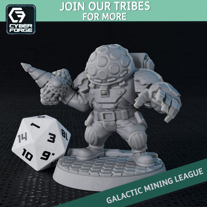 3D Printable Dwarves Galactic Mining Leagues Bundle Pack by Titan Forge Miniatures